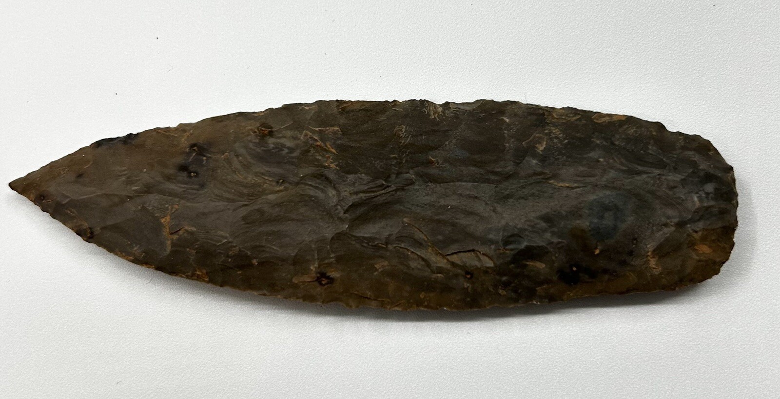 Large Native American Lanceolate Spear- Arrowhead, Huron County, Ohio ...