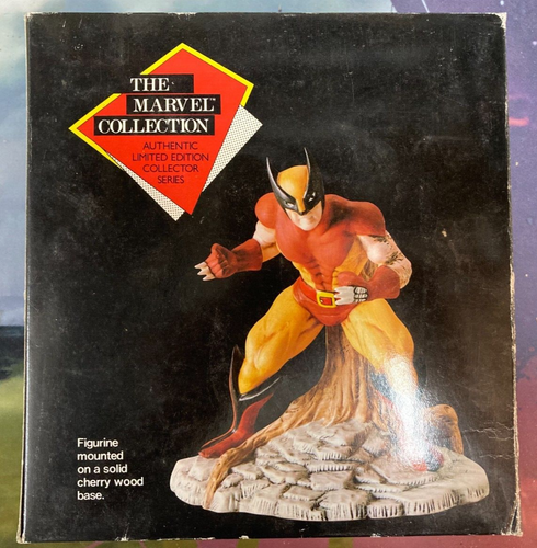 The Marvel Collection Ltd. Edition Wolverine Statue with Cherry Wood ...