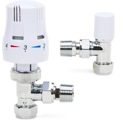 Radiator TRV valves Thermostatic TRV Pack 1 x TRV Reversible, 1 x Lock ...