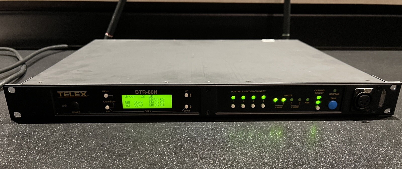 Telex BTR-80N Narrow Band UHF Two-Channel Wireless Synthesized Base ...