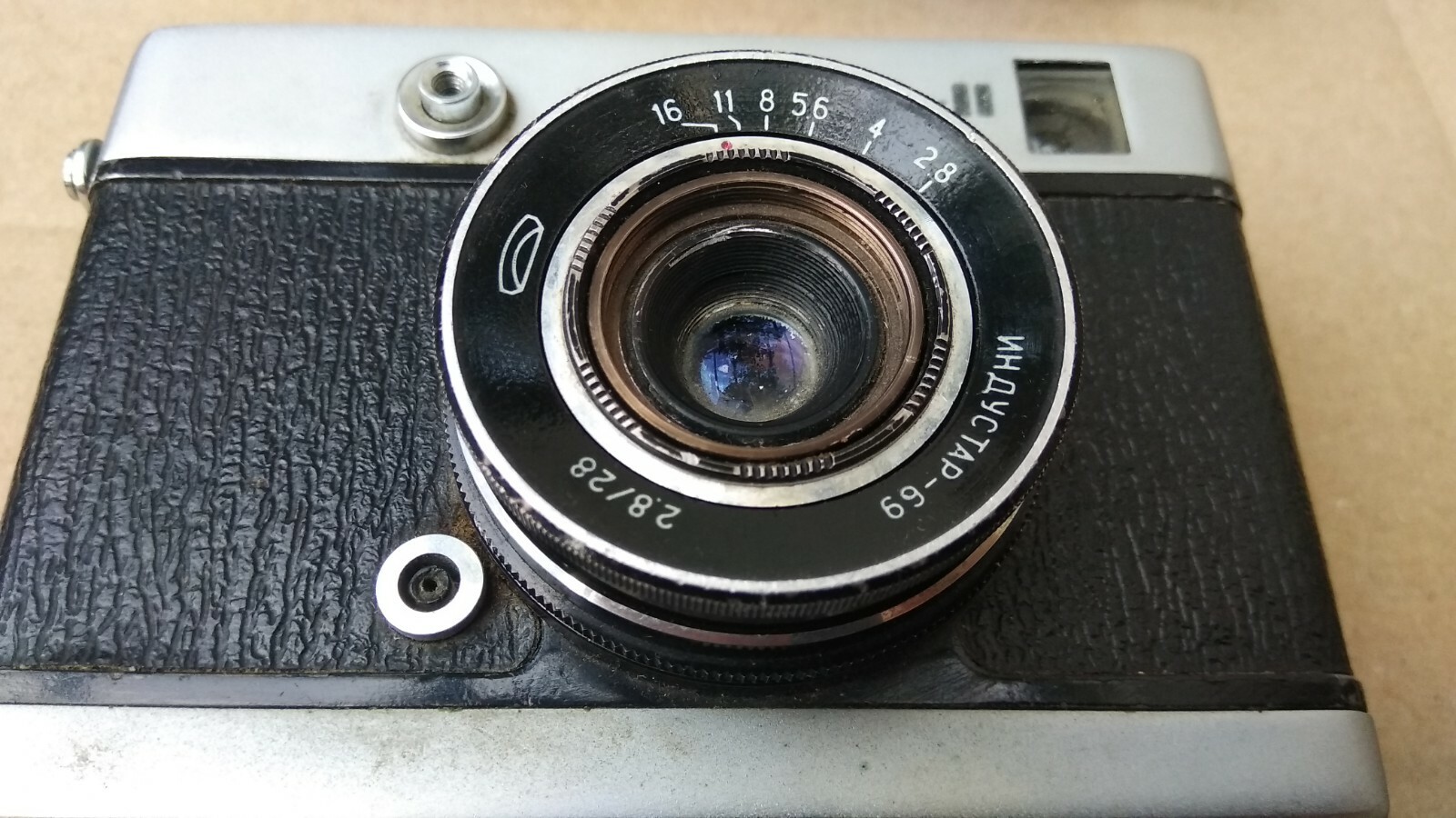 Vintage Soviet camera Chaika-2 Industar-69 2.8 / 28 + cover made in the ...