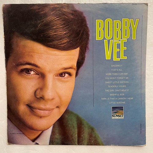 Bobby Vee Self Titled Vinyl, LP 1968 Sunset Records ‎– SUM-1111 | eBay