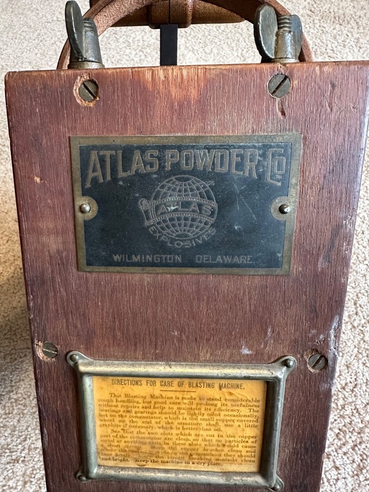 Antique Atlas Powder Company No. 2 Blasting Cap Detonator Mining Miners ...