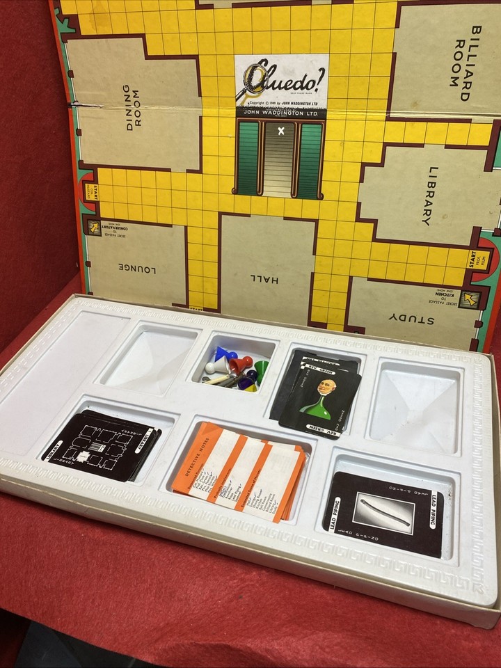 Vintage Cluedo Board Game 1972 Version Waddingtons WYSIWYG | eBay UK