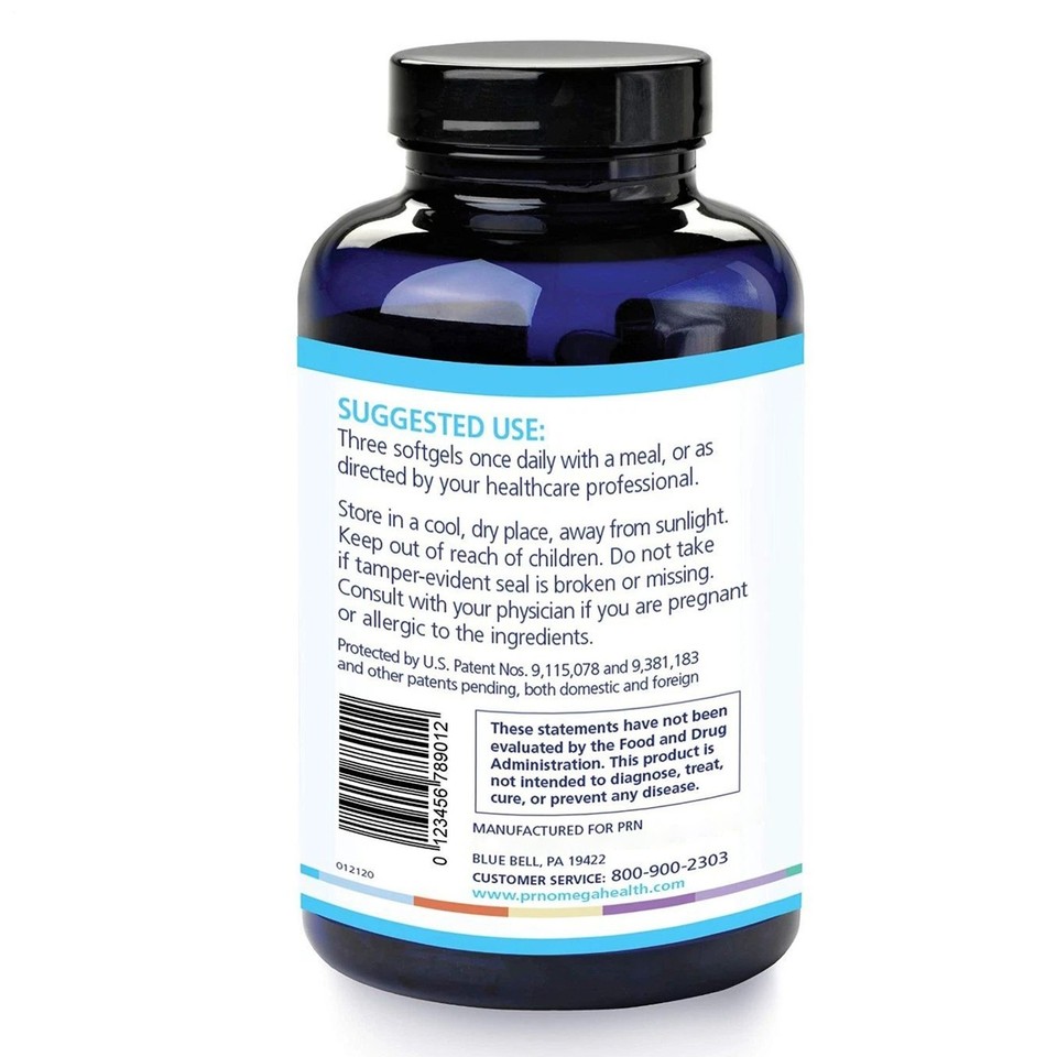 PRN De3 Dry Eye Omega Benefits Dietary Supplement With Vitamin D3 - 90 ...