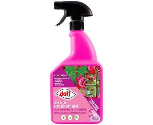 Doff 2 in 1 Rose Shield Rose & Shrub Fungus Control Spray 1L ...