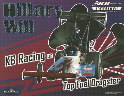 HILLARY WILL - TOP FUEL Dragster - NHRA handout | eBay