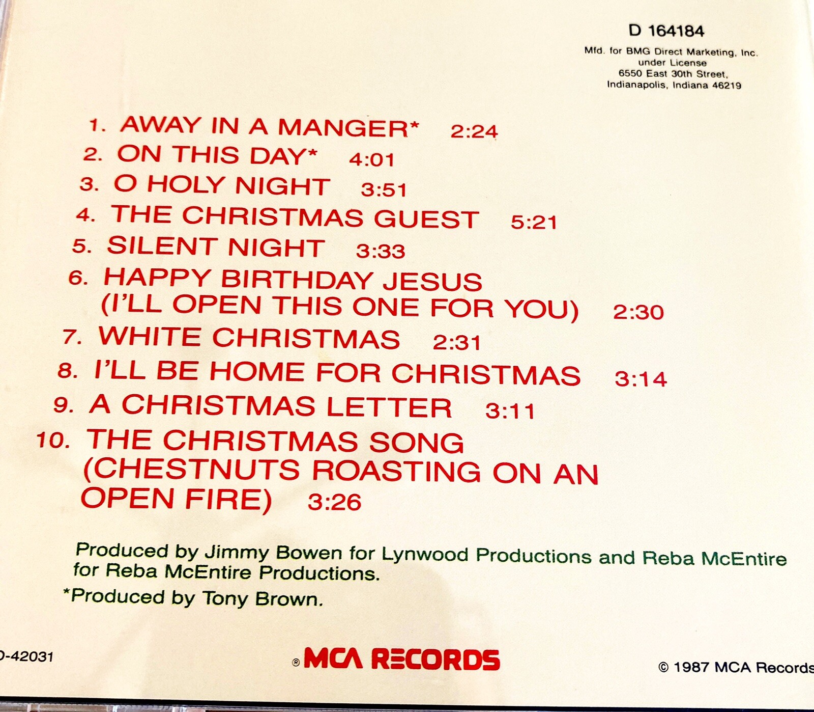 Country Music Christmas CD Set~Lot of 4~K.Chesney/Reba M/Vince Gill ...