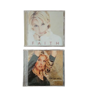 Faith Hill FAITH 1998 & BREATHE 1999 CD's Featuring Tim McGraw Brand New Sealed | eBay