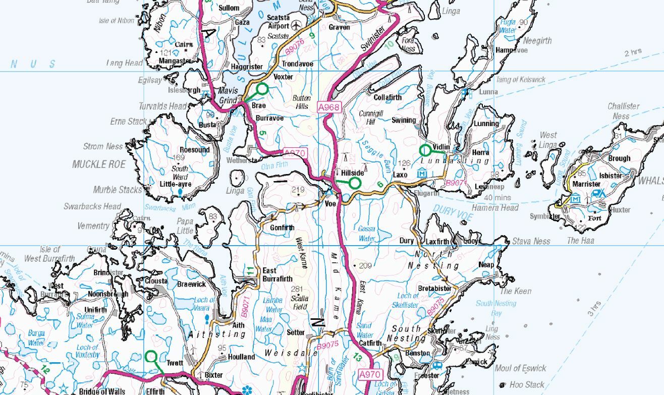 SCOTLAND - COUNTY MAP OF SHETLAND - LAMINATED EDITION - NEW for 2021 ...