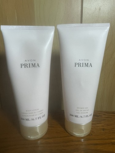 Avon PRIMA SET of Body lotion and Shower gel 6.7 fl. oz. Brand New ...