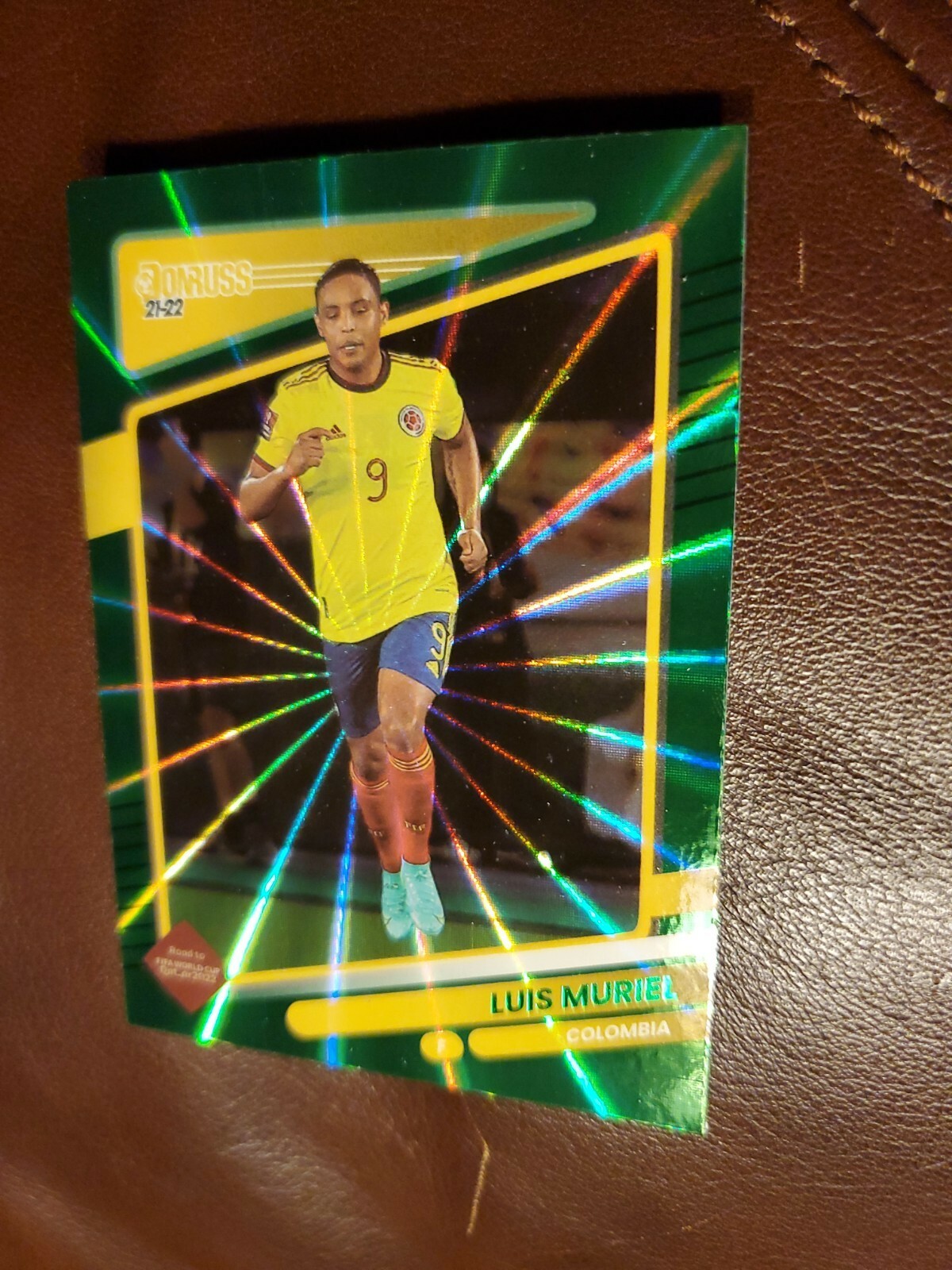 2021-22 DONRUSS SOCCER ROAD TO QATAR LUIS MURIEL GREEN LASER - Columbia ...