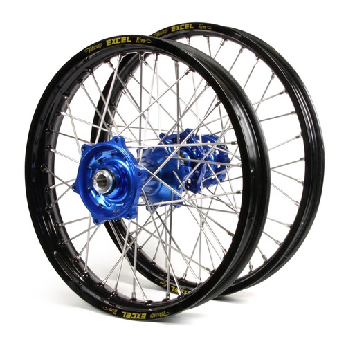 Kawasaki KX85 1993 - 2017 Wheel Set Black Excel JNR MX Rims Blue Talon ...
