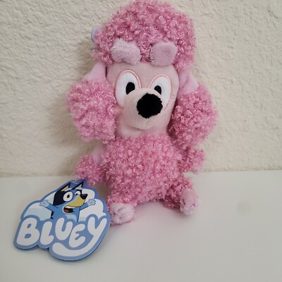 Bluey Friends COCO Pink Poodle 7" Stuffed Plush Puppy Dog Toy By Moose ...