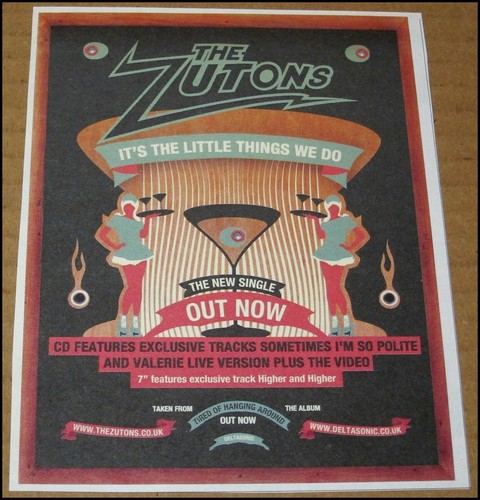 2006 The Zutons Print Ad Advert Clipping It's the Little Things We Do ...