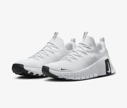NIKE FREE Metcon 6 White Black HM3754-100 Men's Sz 8 Crossfit Gym MSRP ...