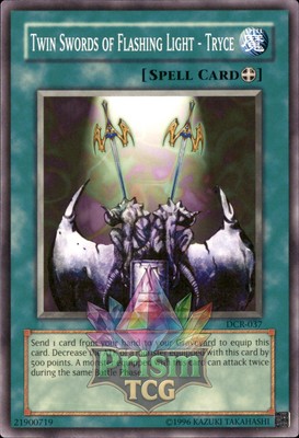 Twin Swords of Flashing Light - Tryce DCR-037 Yugioh | eBay UK
