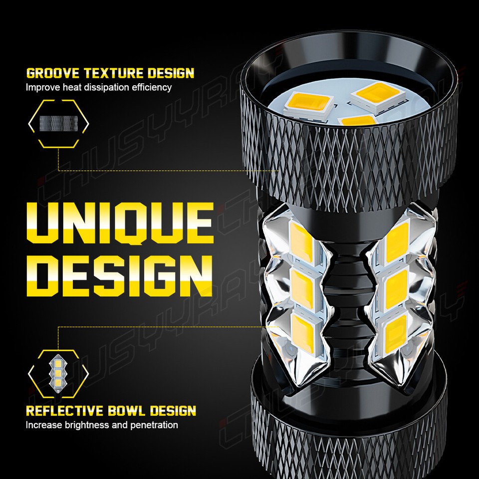 3000K Yellow LED 9140 9145 Fog Light Bulbs for Ford F150 F150 2002-2019 ...