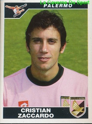 319 CRISTIAN ZACCARDO ITALIA US.PALERMO STICKER CALCIATORI 2005 PANINI ...
