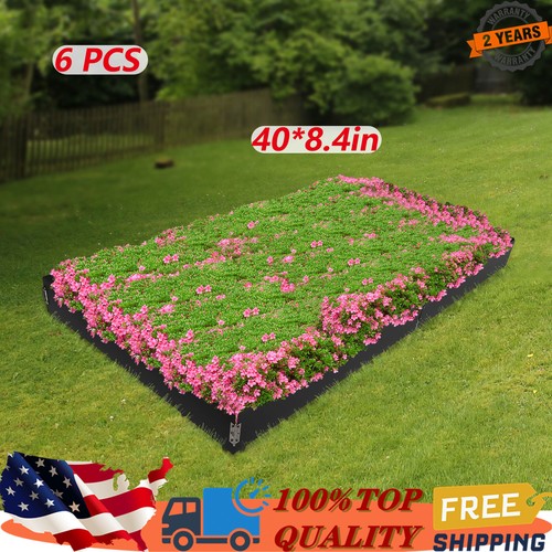 40'' L X 8.46" H 6 Pack Steel Landscape Edging Lawn Outdoor Garden ...