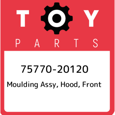 75770-20120 Toyota Moulding assy, hood, front 7577020120, New Genuine ...