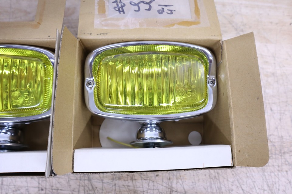 Super Rare NOS Original Vintage KC HiLites KC-5YQ Chrome Rectangular ...