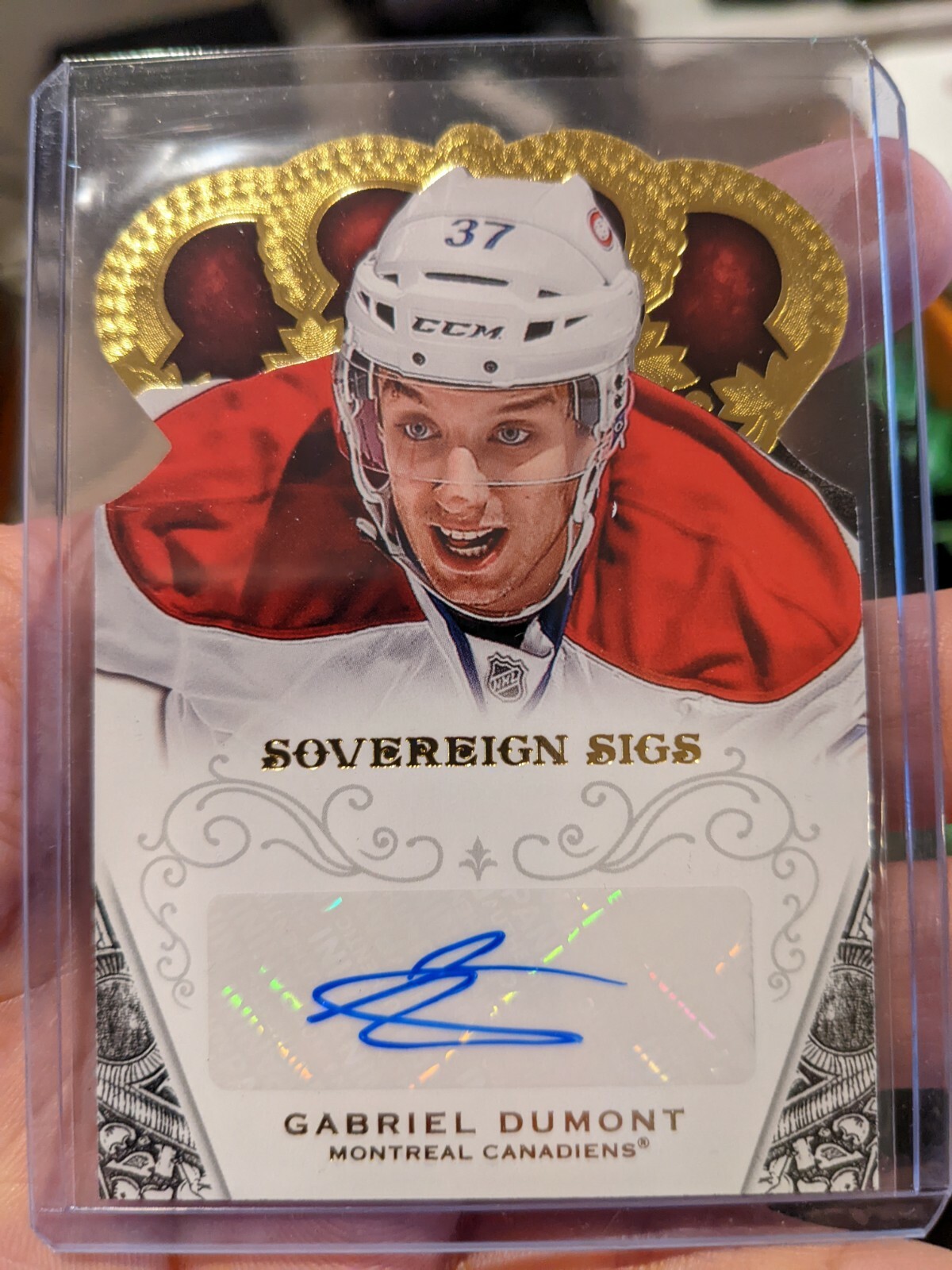 2013-14 Panini Crown Royale Sovereign Sigs Gabriel Dumont Autograph ...