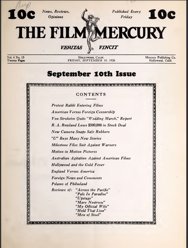 FILM MERCURY WEEKLY MAGAZINE 23 Classic Issue Collection On USB Flash ...