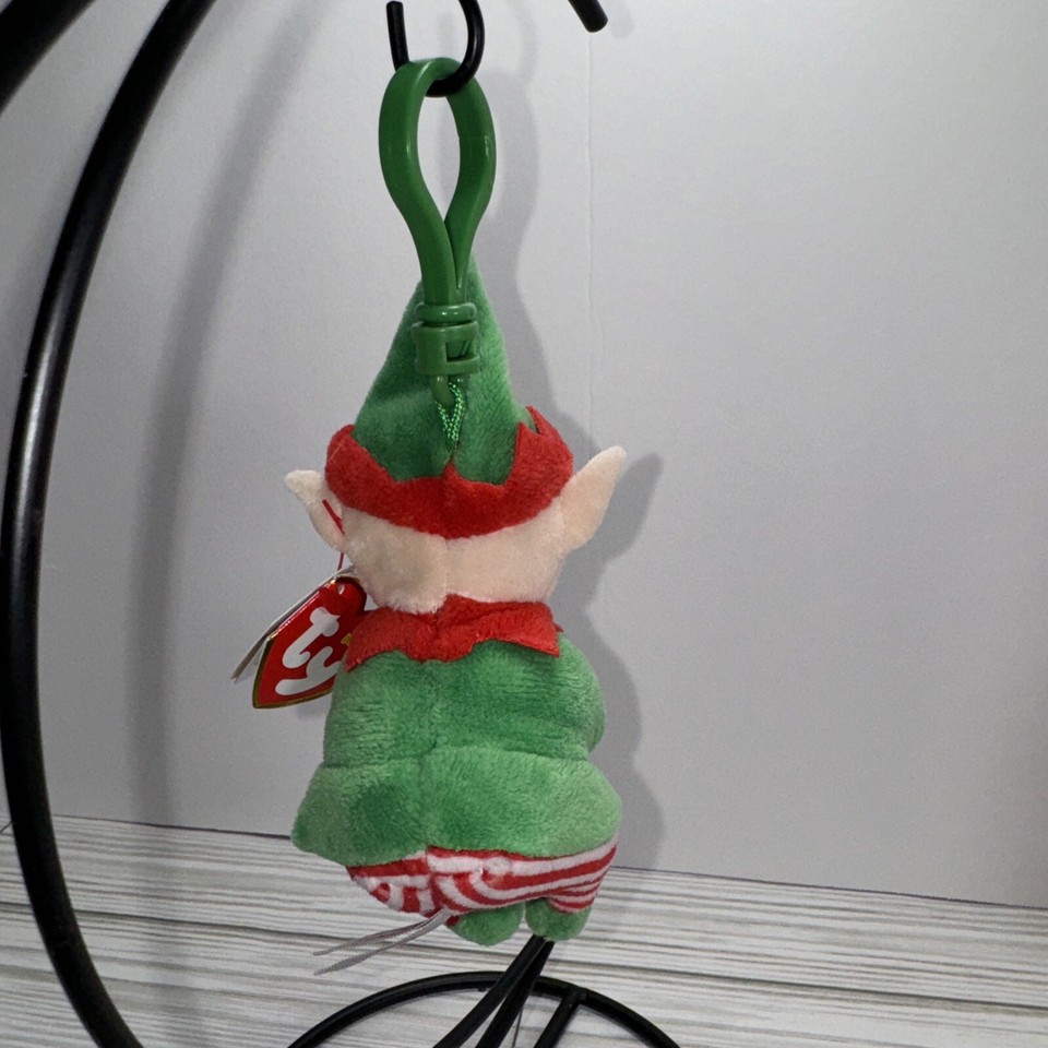 Ty Beanie Bellies Christmas ELFONZO Elf key clip 4 Inch NWT For ...
