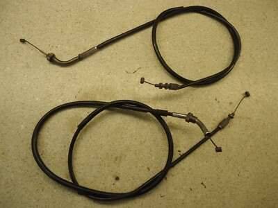 79 HONDA CB750L THROTTLE CABLES A B BOTH PUSH PULL set CB750 OEM 1979 ...