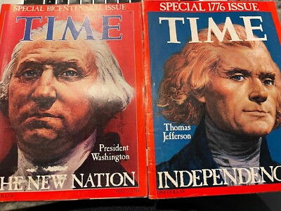 TIME Magazine 1776-1976 Special Bicentennial TWO Issues Jefferson ...