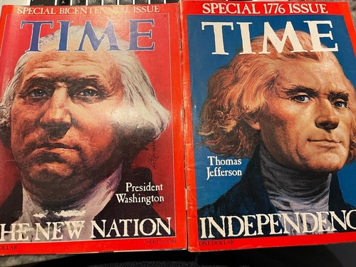 TIME Magazine 1776-1976 Special Bicentennial TWO Issues Jefferson ...