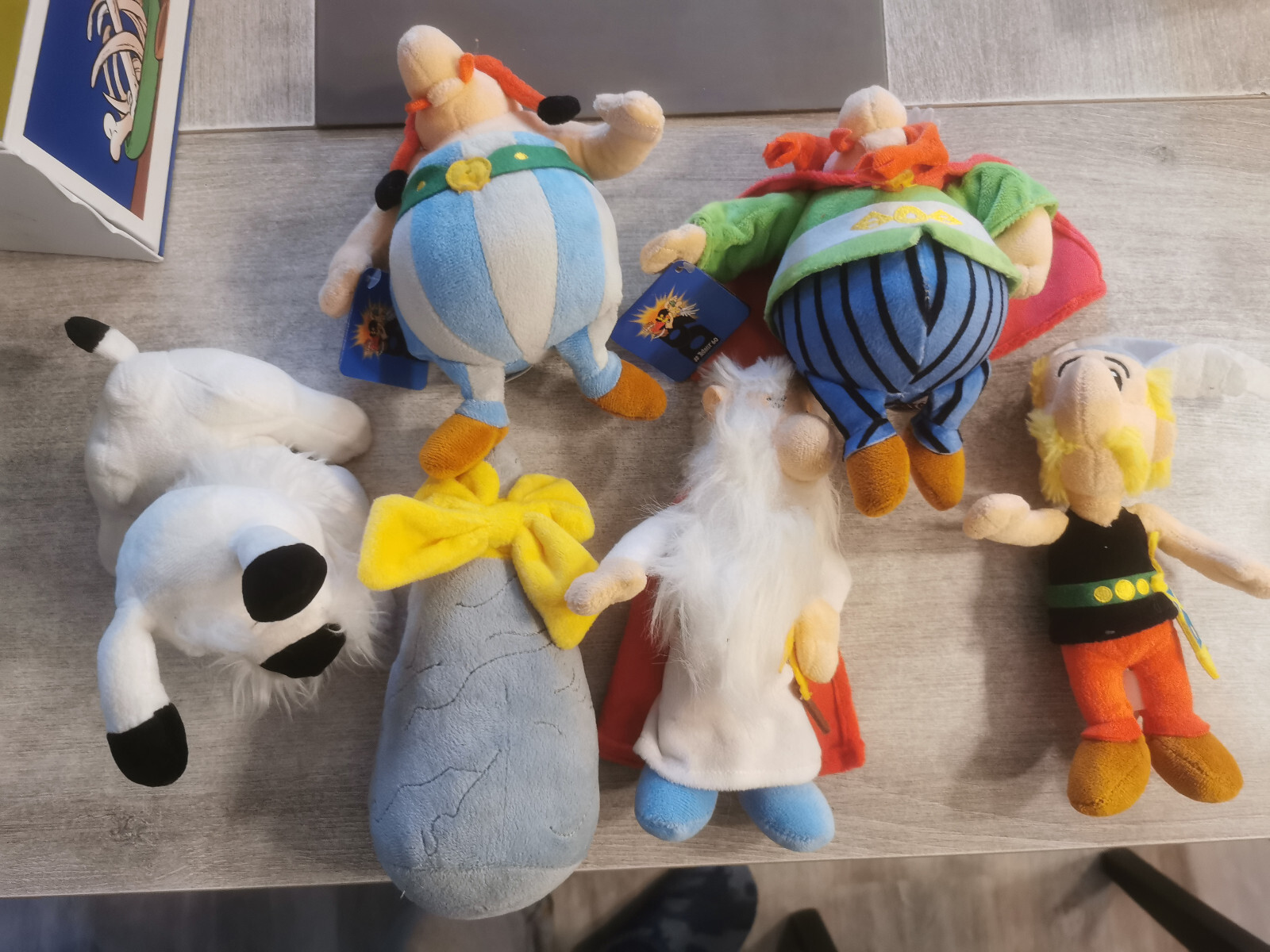 6 peluches asterix du lidl,obélix,idéfix,panoramix ,voir photos | eBay