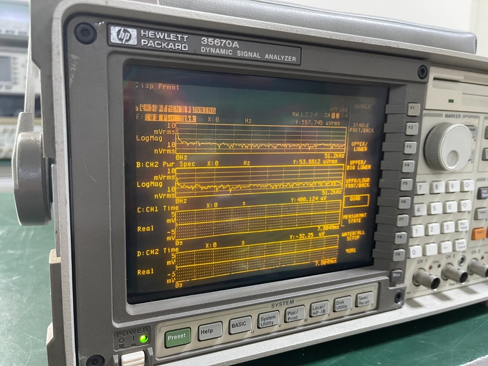HP Agilent 35670A FFT Dynamic Signal Analyzer Opt. 1C21D21D31D4 ...