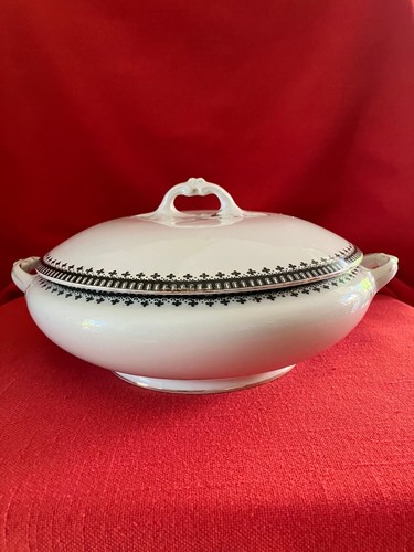 c 1930 vintage Myott Son & Co, Imperial Semi Porcelain, round lidded ...