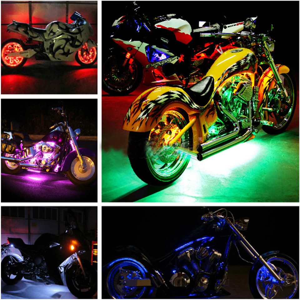 Luces de Neón para Decoración de Coche Motos Tiras de Luz LED para ...