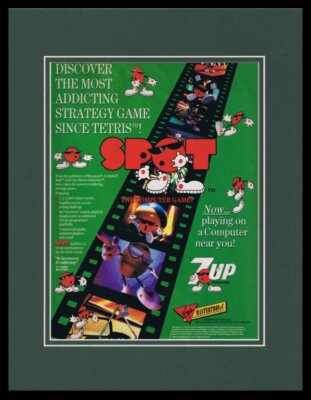 Spot the Video Game 7Up 1990 NES Nintendo Framed 11x14 ORIGINAL ...
