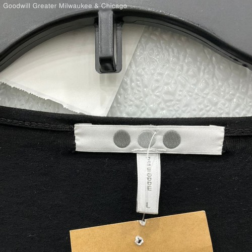 NWT Three Dots Womens Shift Dress Jayne Long Sleeve Lace Shoulder Black ...