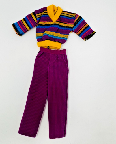 1987 Ken Sweater Soft Fashions Outfit Barbie Boyfriend 4502 Corduroy ...