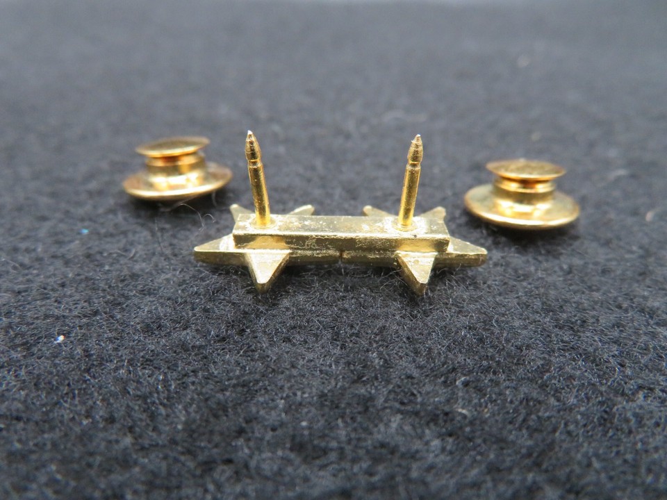 2 Star Rank Gold Shirt Collar Major General Sheriff Police Fire Chief ...