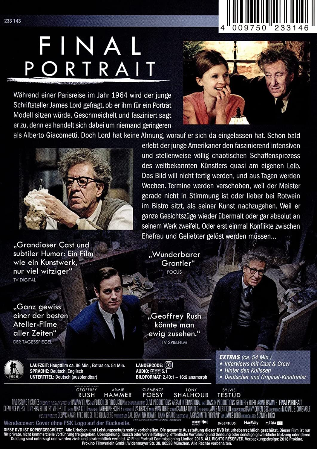 Final Portrait (DVD) | eBay