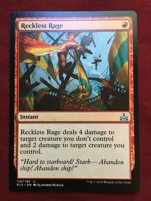 Reckless Rage NM, Never Played MTG | eBay
