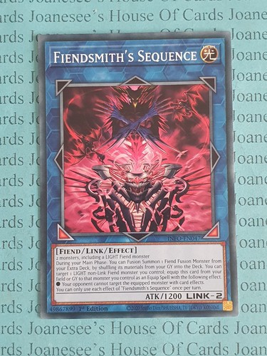 INFO-EN047 Fiendsmith's Sequence Yu-Gi-Oh Card 1st Edition New | eBay