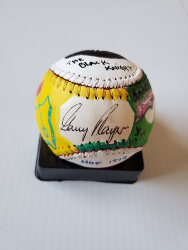 Gary Player Signed Hand Painted Baseball One of a Kind HOF Golfer 100% ...