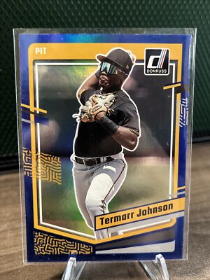Termarr Johnson 2023 Panini Donruss Baseball Blue Foil #142 | eBay