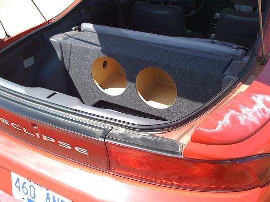 95-99 Mitsubishi Eclipse Custom Sub Enclosure Subwoofer Speaker Box (2 ...