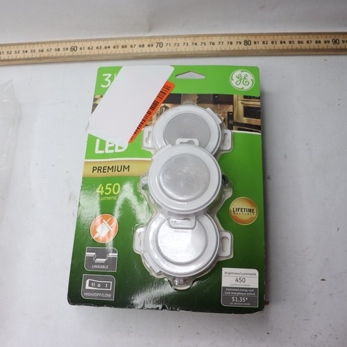 General Electric LED Linkable High Low Switch Under Cabinet Puck Light ...