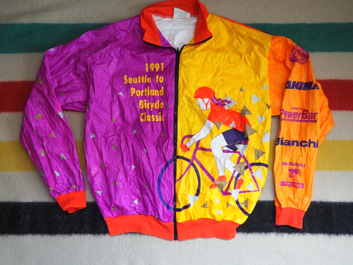 VTG 90s 19991 STP Seattle Portland Bianchi Subaru Zip Tyvek Jacket ...