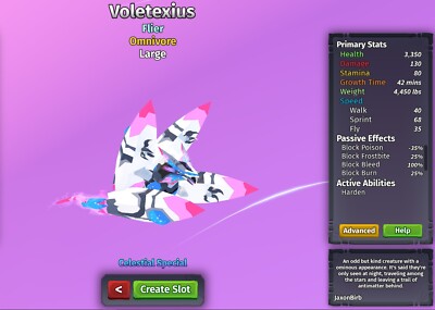 Voletexius Species | Creatures of Sonaria | Roblox | eBay