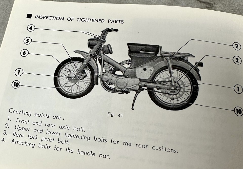 HONDA OWNER'S MANUAL OEM CT90 TRAIL 90 (CT90K0)1966 1967 1968 | eBay